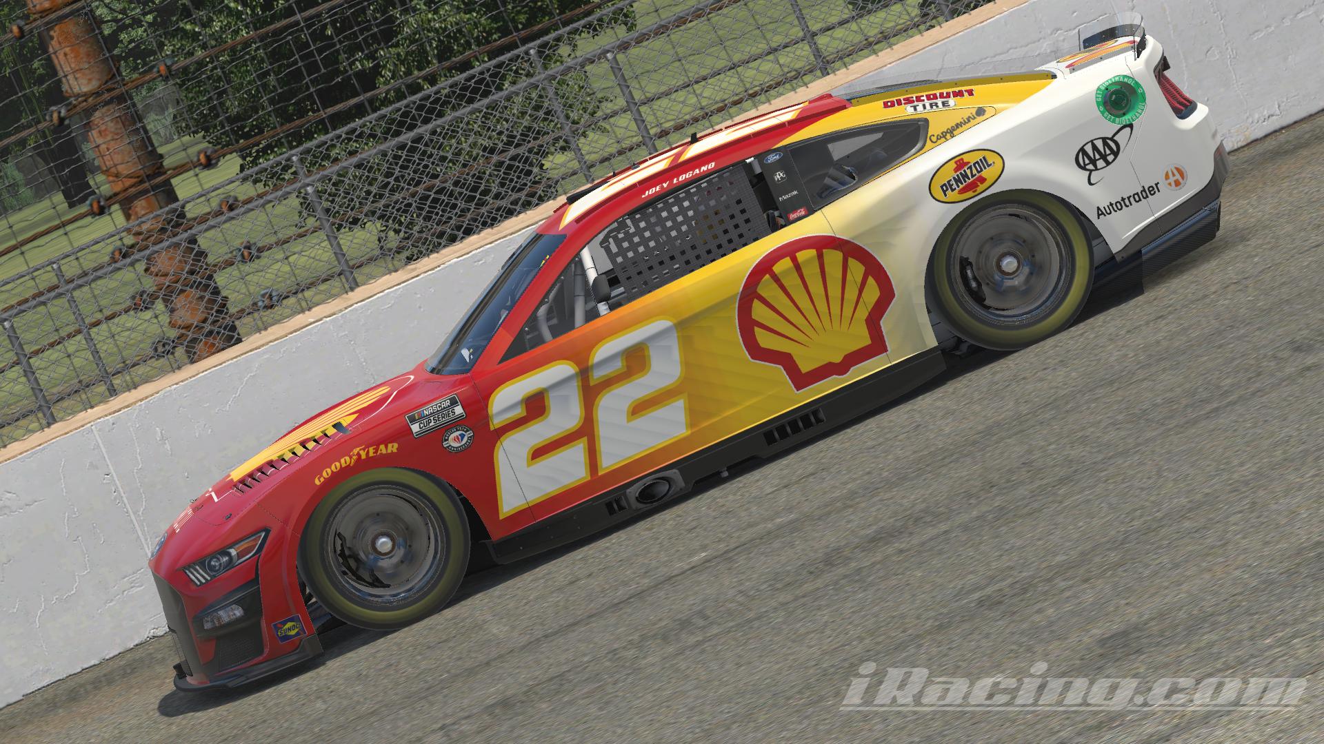 Logano Shell Indy 500 Scheme Mustang by Brian Fletcher - Trading Paints