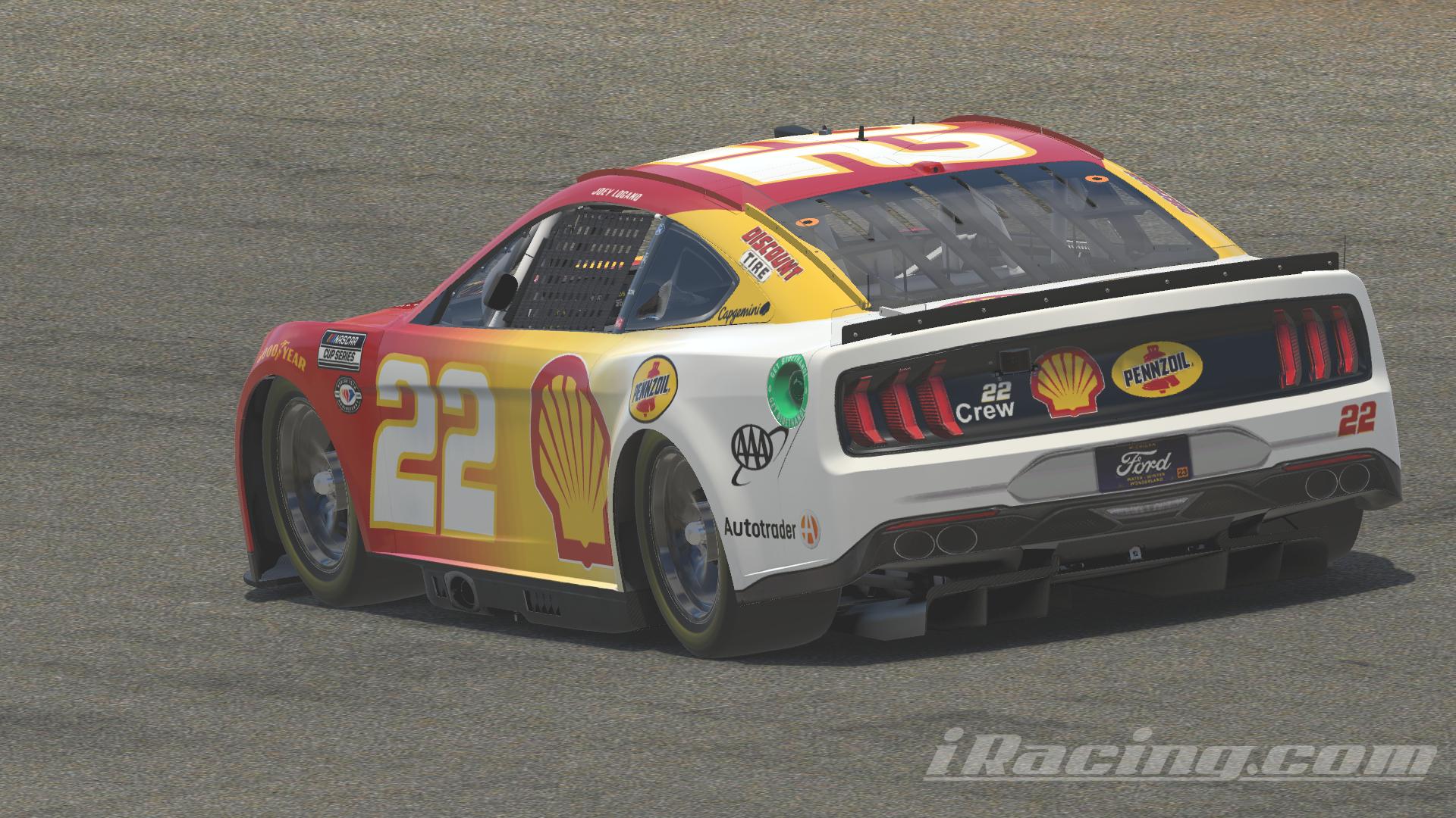 Logano Shell Indy 500 Scheme Mustang by Brian Fletcher - Trading Paints