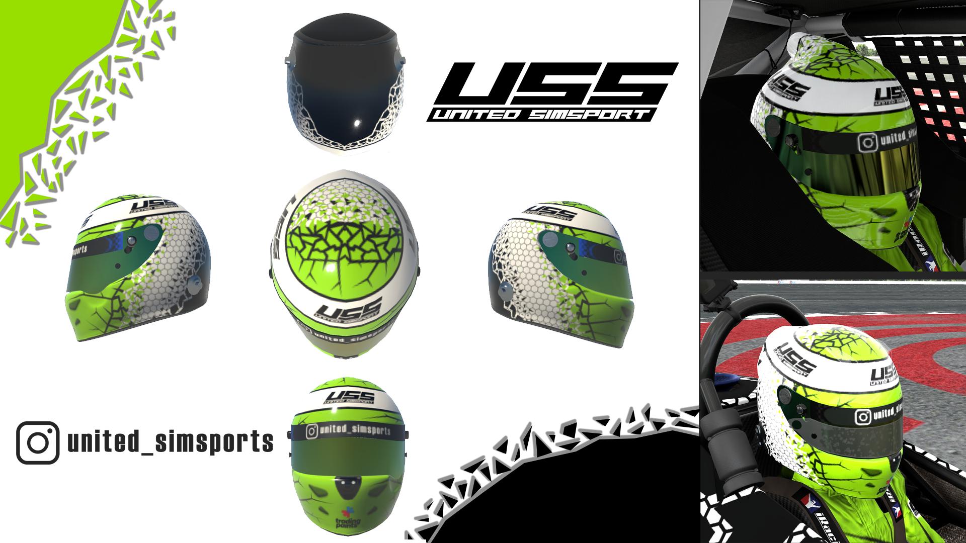 United-SimSport Helmet by Denny Börner - Trading Paints
