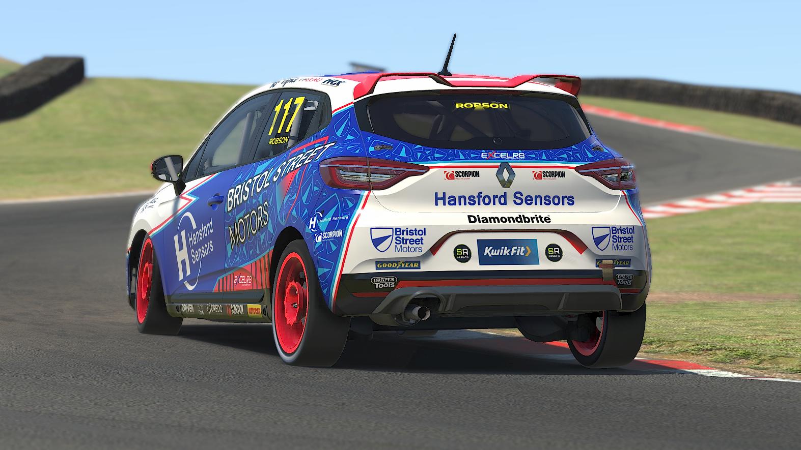 BTCC Bristol Street Motors Renault Clio 2023 by Simon Robson - Trading Paints