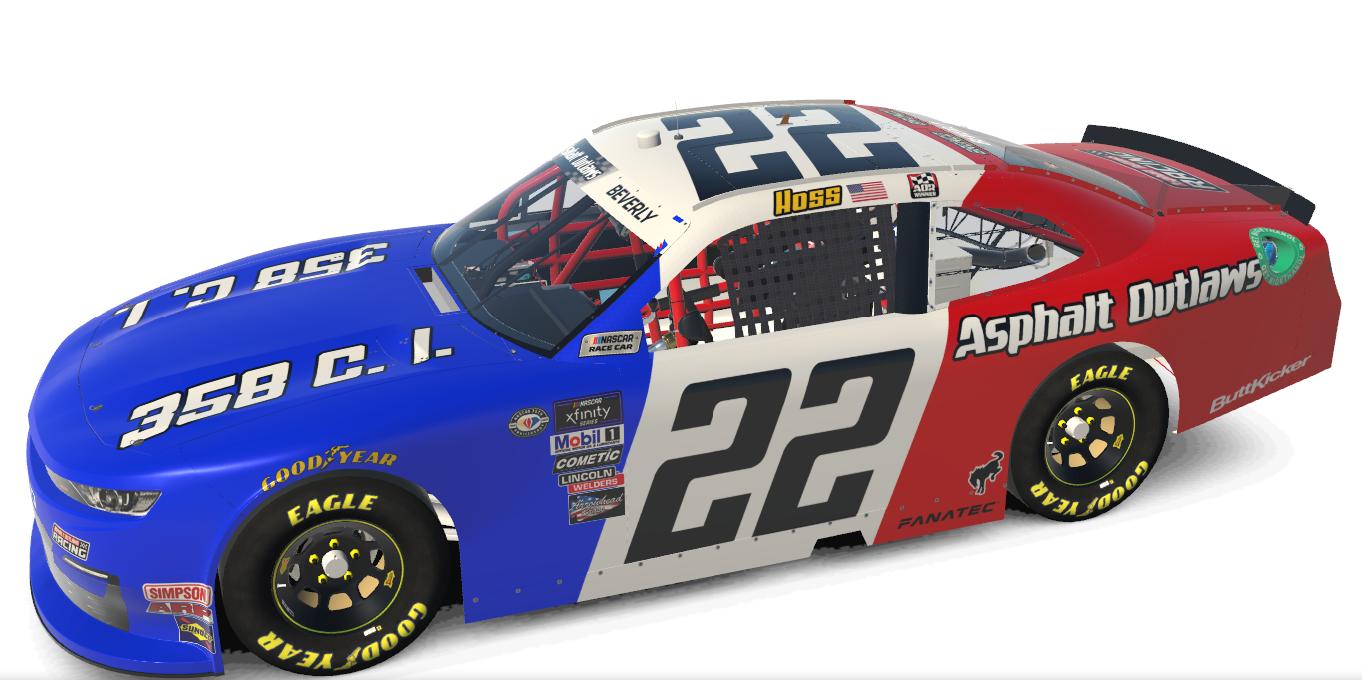 Hoss #22 throwback by Mark B. - Trading Paints