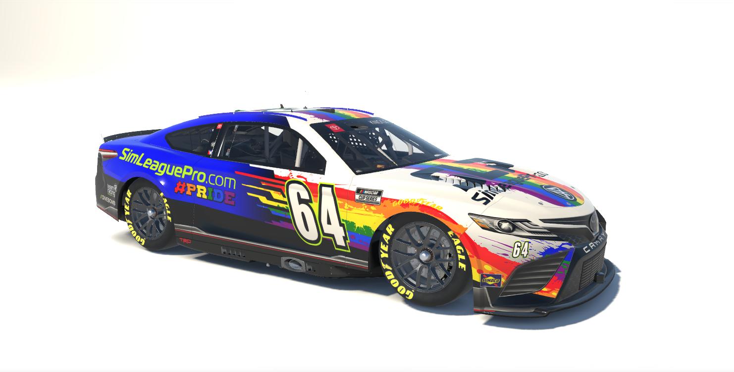Team 44 Racing | SimLeaguePro.com Pride | Sim-Stamped | NASCAR Toyota ...