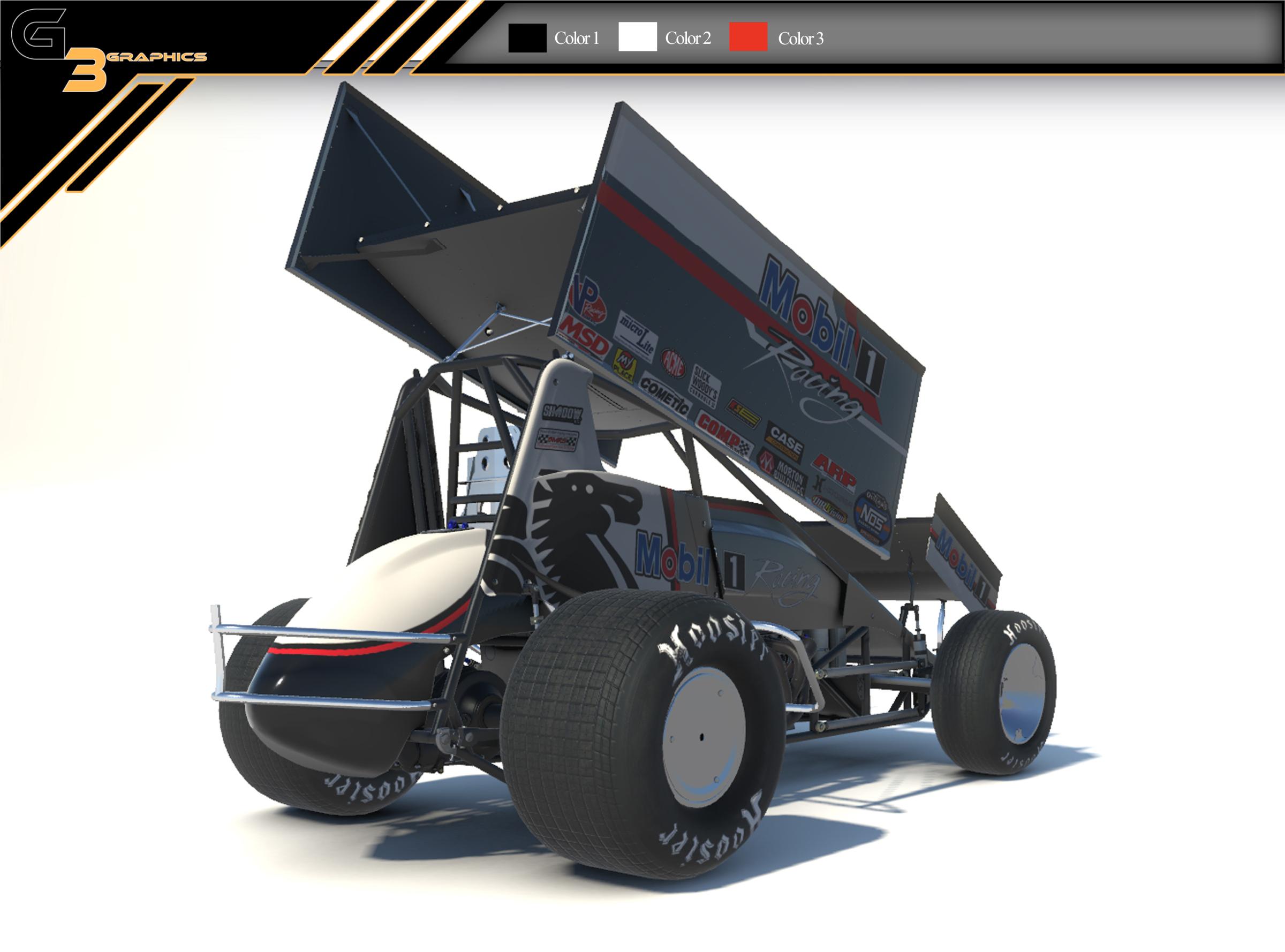 Mobil 1 Sprint Car by Trey J Galgon - Trading Paints
