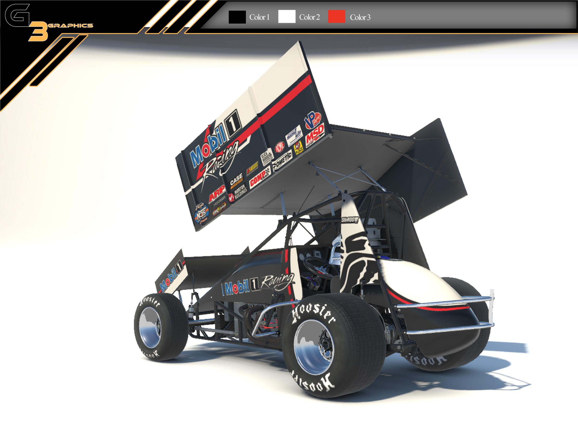 Mobil 1 Sprint Car by Trey J Galgon - Trading Paints