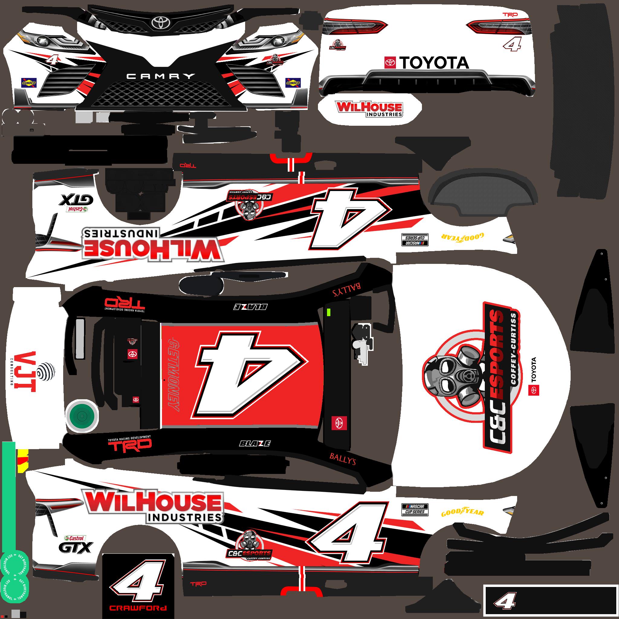 Toyota Camry Nextgen Crawford 4 s3 by Alex Coffey - Trading Paints