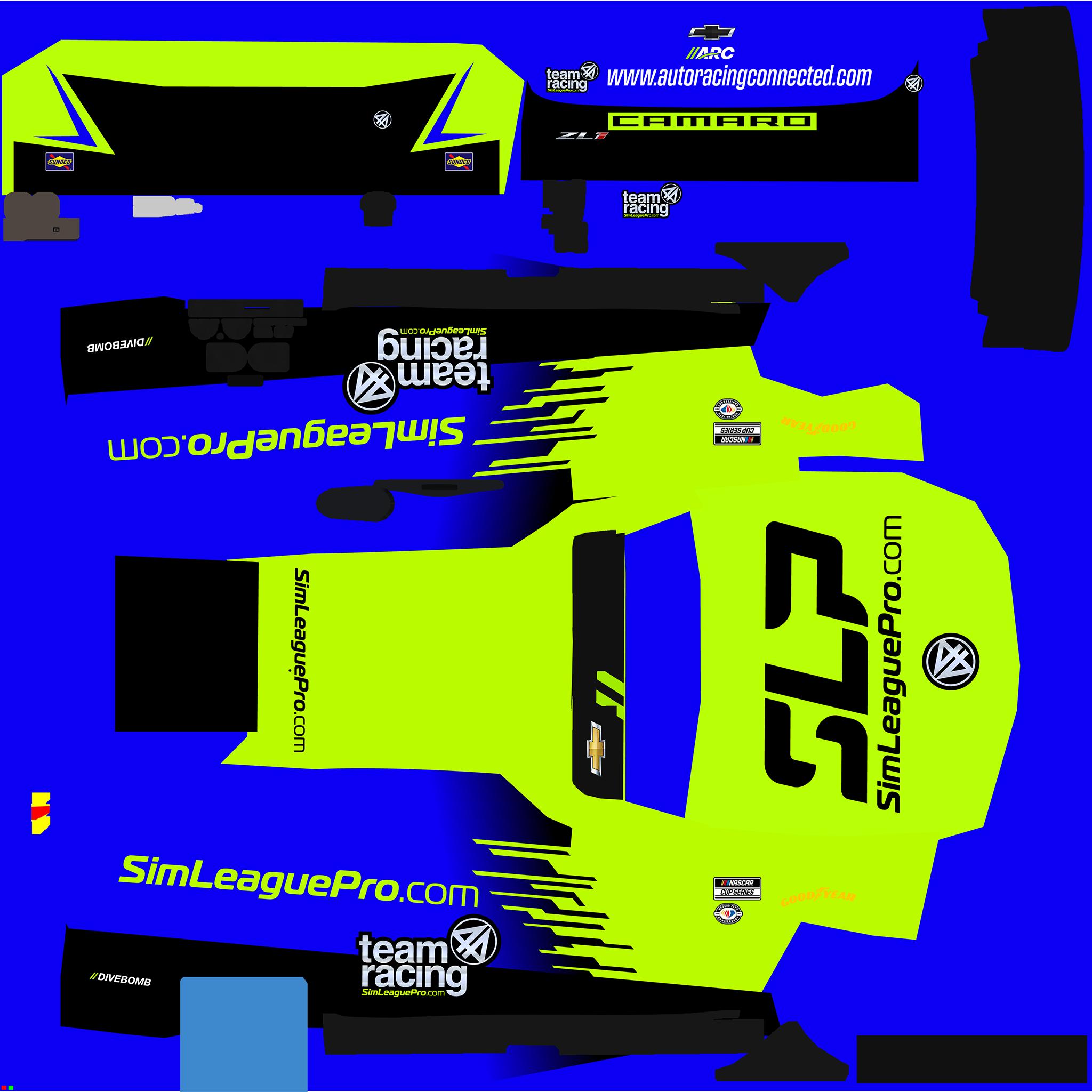 Team 44 Racing Primary | Sim Stamped by AJ Knickle - Trading Paints