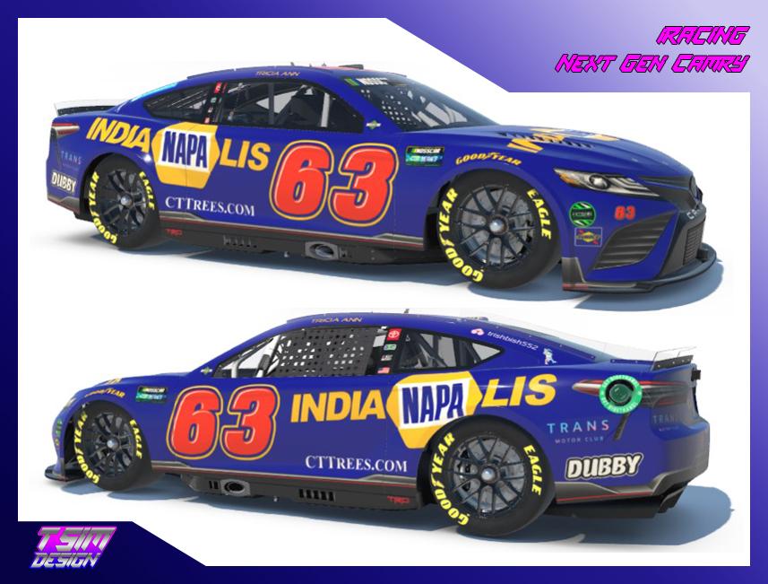 #63 Tricia Ann IndiaNAPAlis NOSSCAR Next Gen Toyota by Zachary S ...