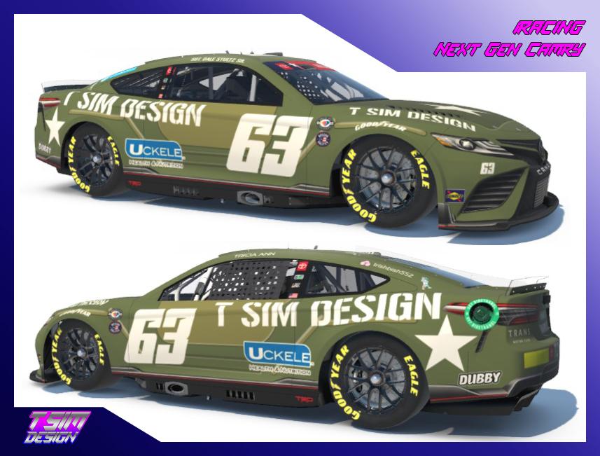 #63 Tricia Ann T Sim Design iRacing Coke 600 Next Gen Camry with Spec ...