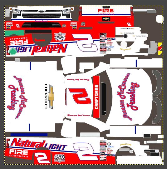 Branson white red Silverado 2 by Brant Mickel - Trading Paints