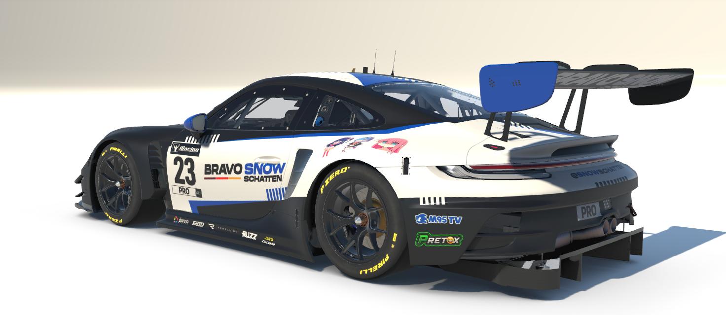 Bravo Snow Schatten | Porsche 992 GT3 R by Danilo Vaz - Trading Paints