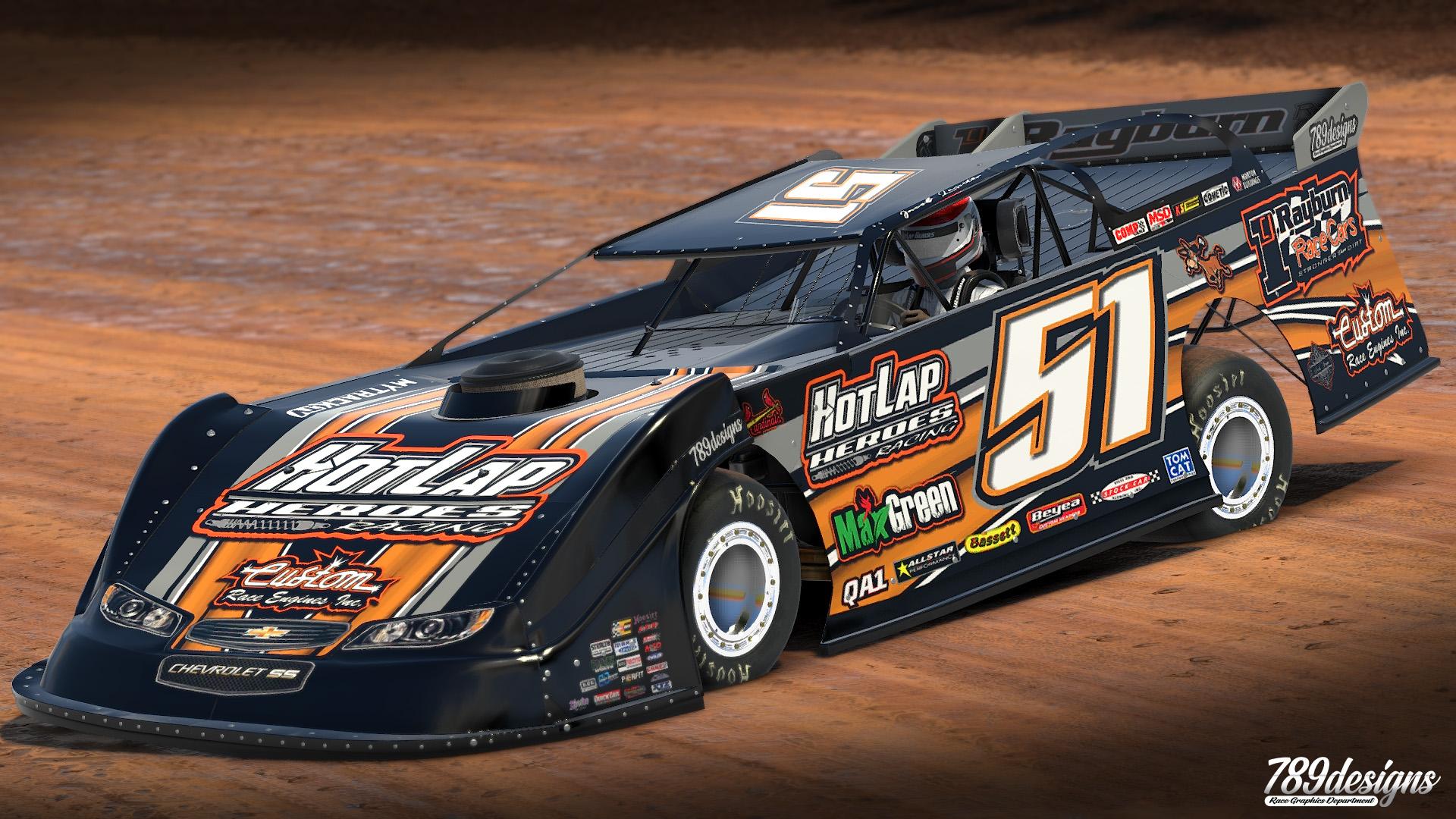 Jacob Lassiter Dirt Late Model by Garrett Marshall - Trading Paints