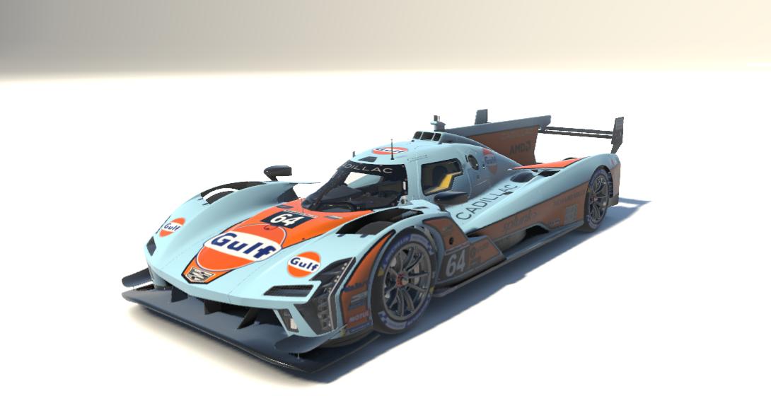 Gulf Livery LMDH Cadillac GTP by Sam Van Coevorden - Trading Paints