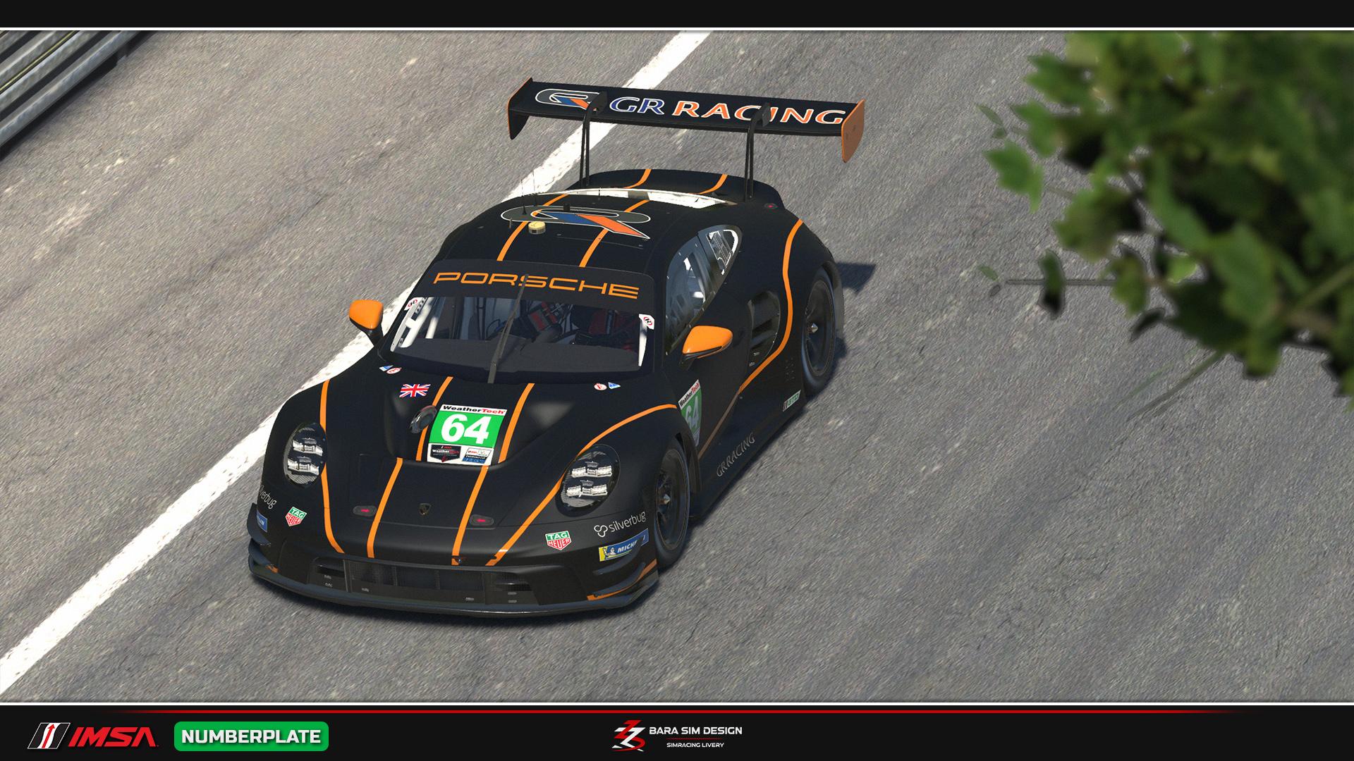GR Racing 2022 - IMSA Numberplate by Julien Ribouleau - Trading Paints