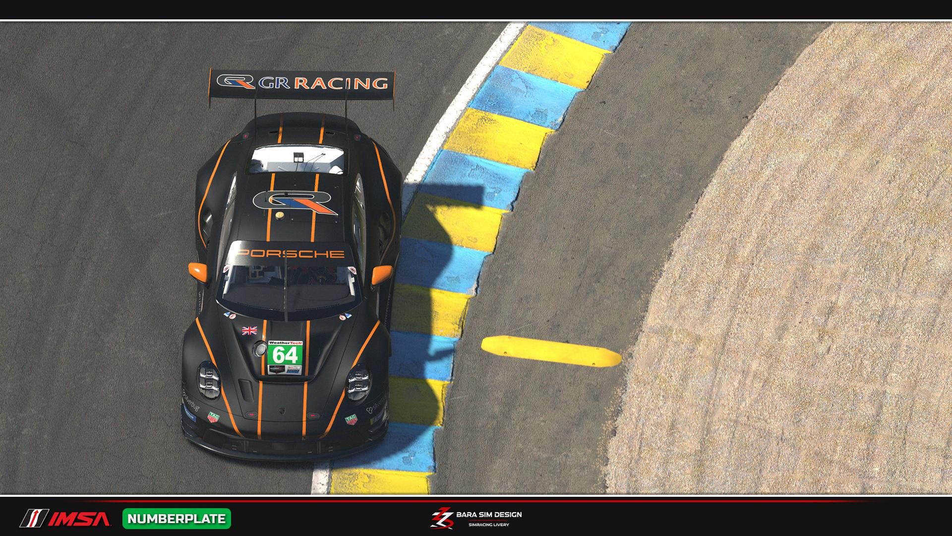 GR Racing 2022 - IMSA Numberplate by Julien Ribouleau - Trading Paints