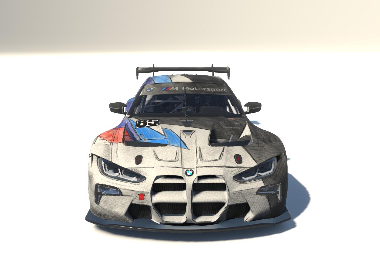 Pen Sketch with Marker and Pencil BMW GT3 M paint - Cartoon - Comic ...