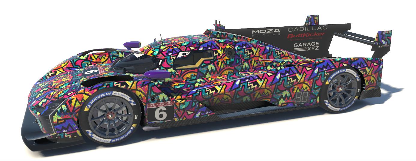 Cadillac VSeriesR GTP Art car by Manuel Siemann - Trading Paints