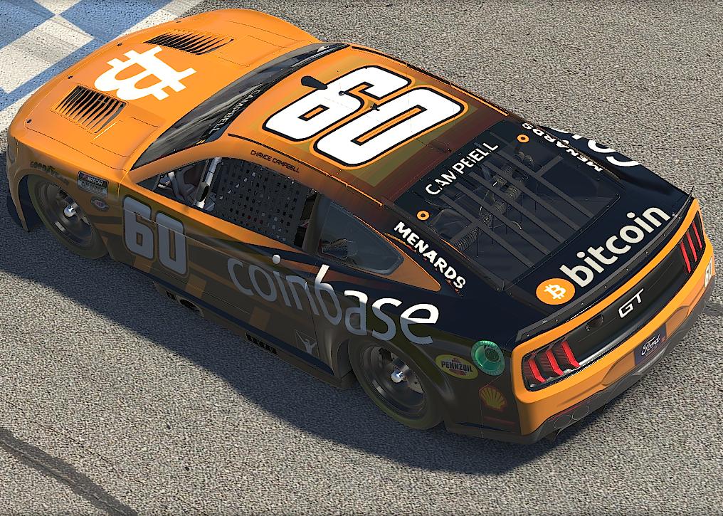NASCAR NextGen Ford Mustang Bitcoin Bitcar by Chance Campbell - Trading ...