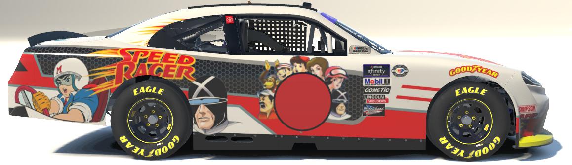 Speed Racer Supra - Sim Stamped Numbers by Ed Hauck - Trading Paints