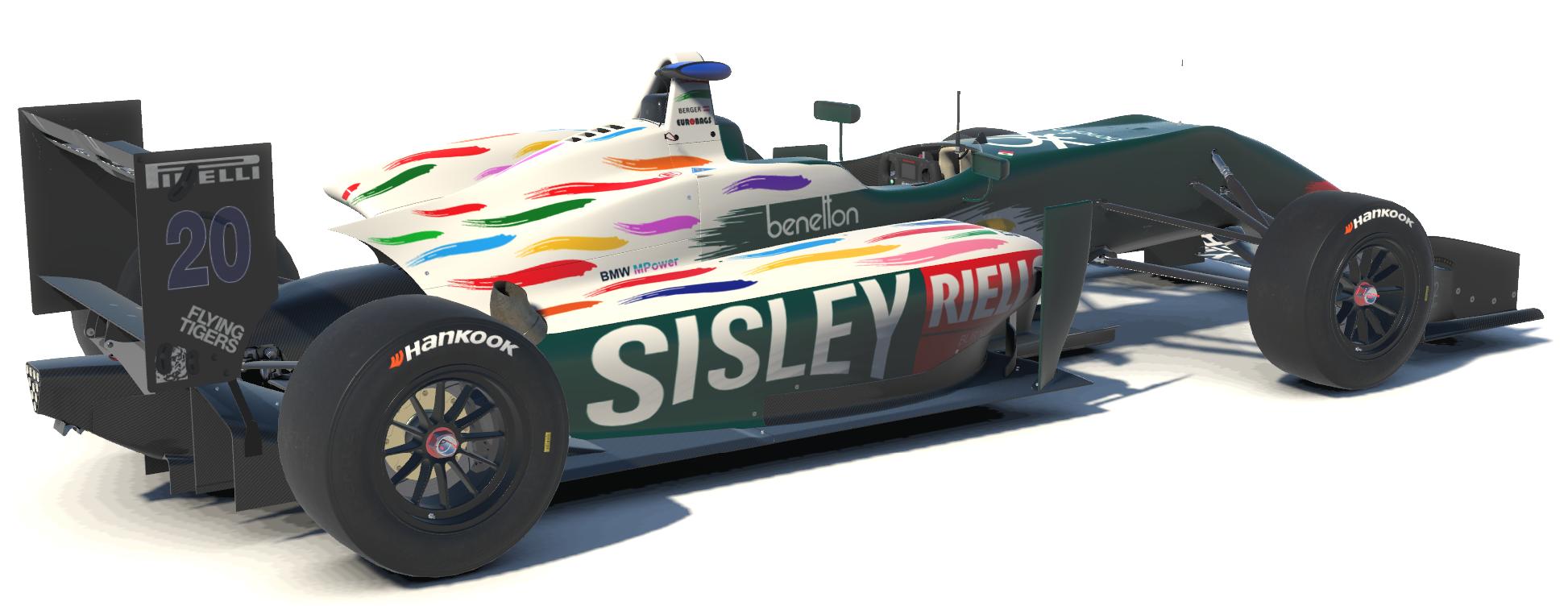 Benetton B186 1986 F1 Livery for F3 by Paul R Chaloner - Trading Paints