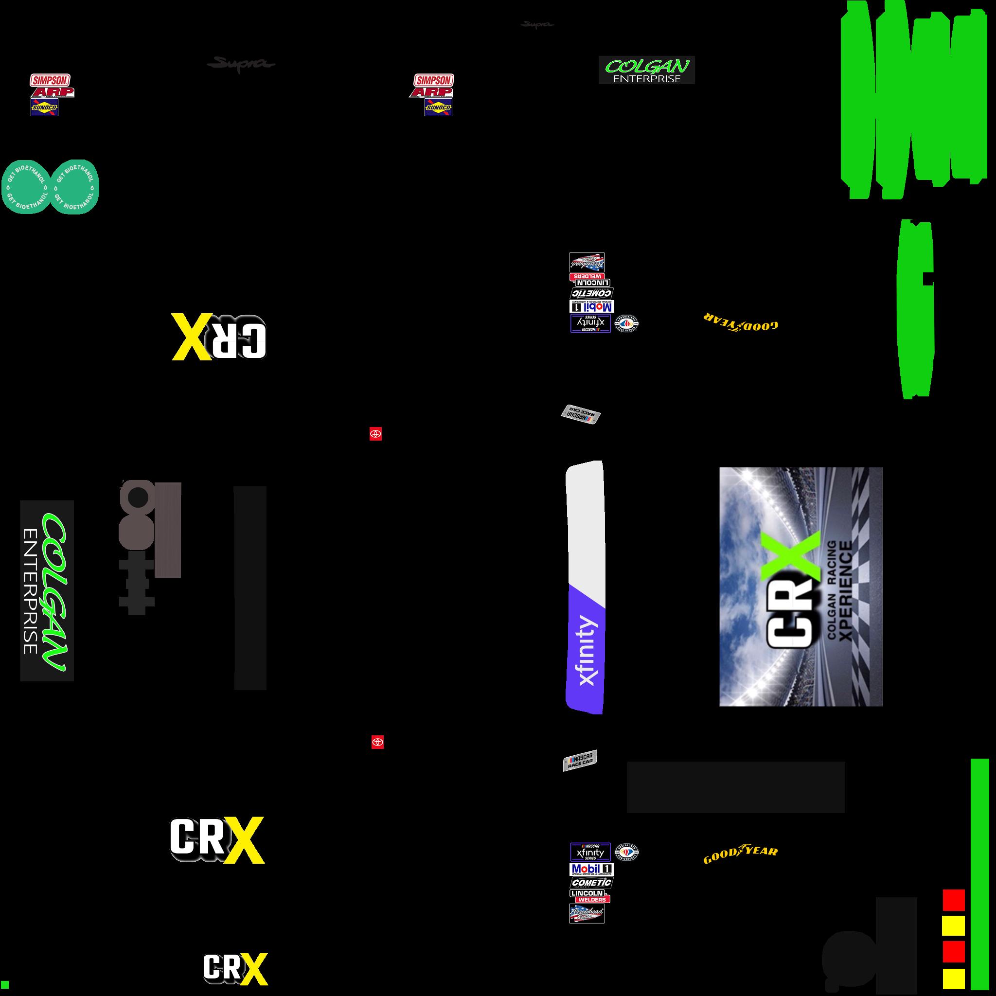 CRX Xfinity Toyota by Robert Colgan - Trading Paints