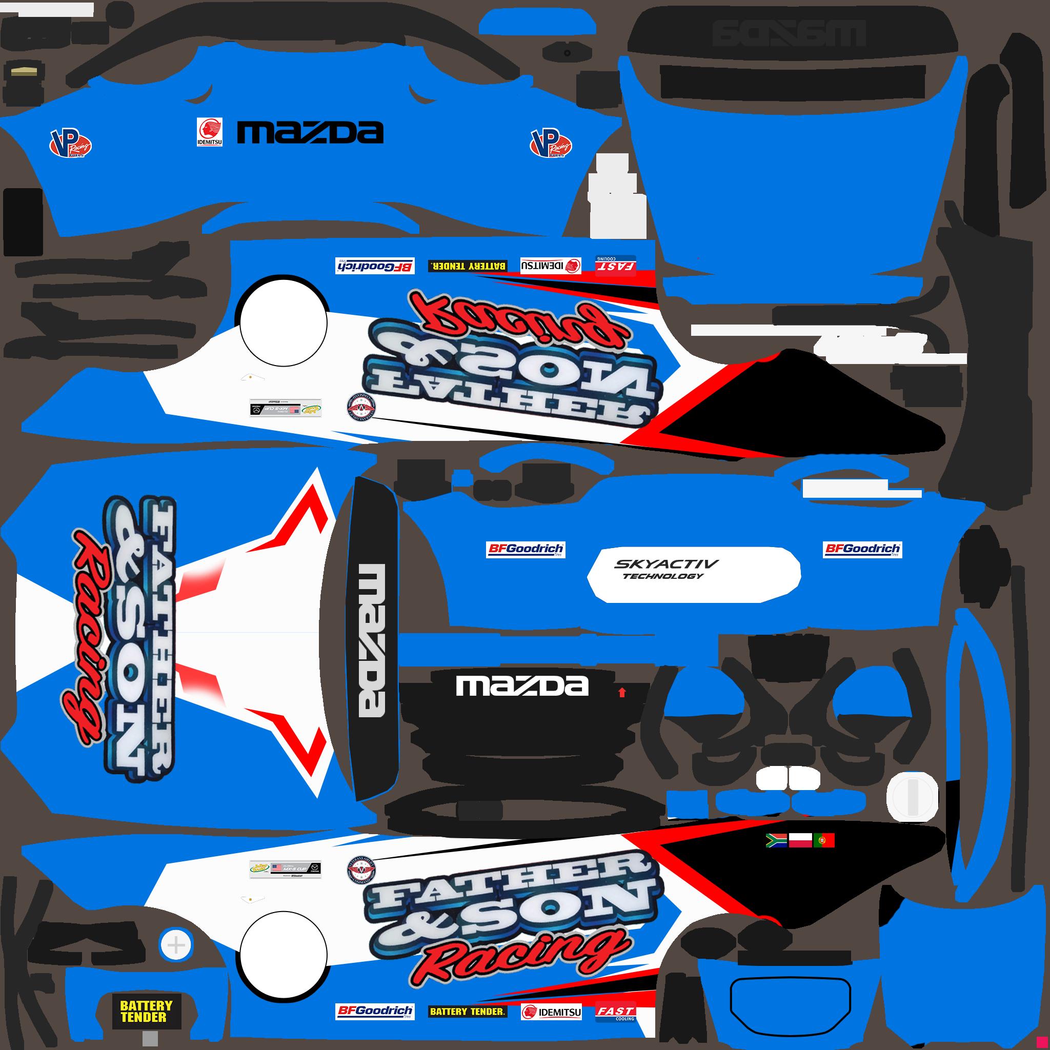 Father and son racing mx-5 by Jordan Vivian - Trading Paints