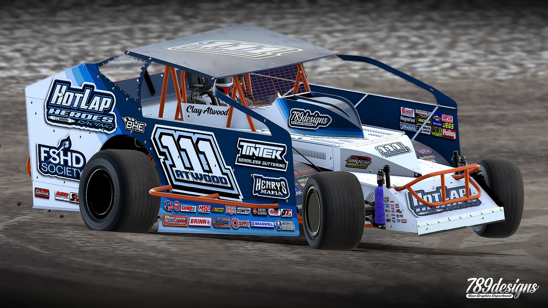 Clay Atwood Big Block Modified by Garrett Marshall - Trading Paints