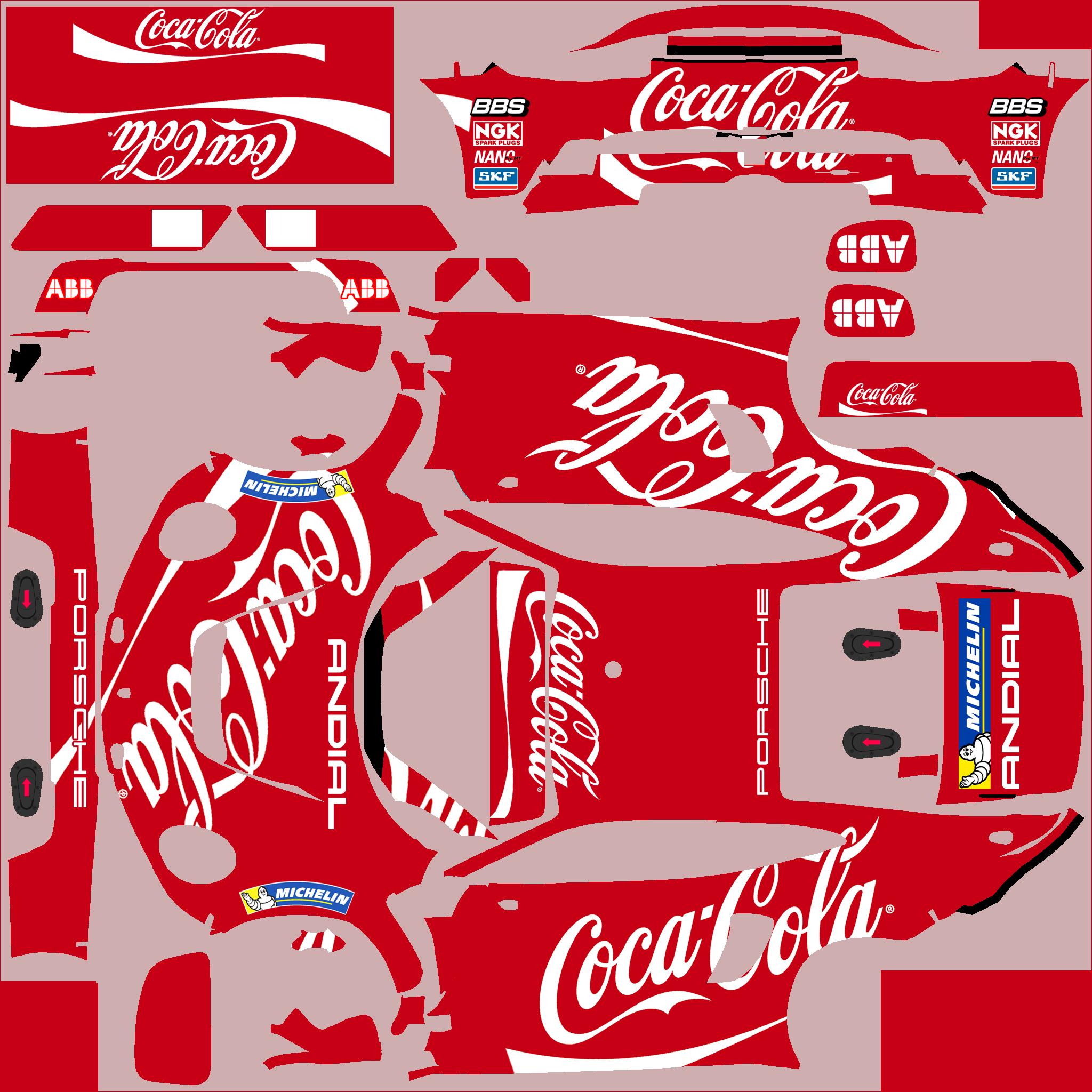 Porsche 992 R GT3 Coca Cola by Clyde Coman - Trading Paints
