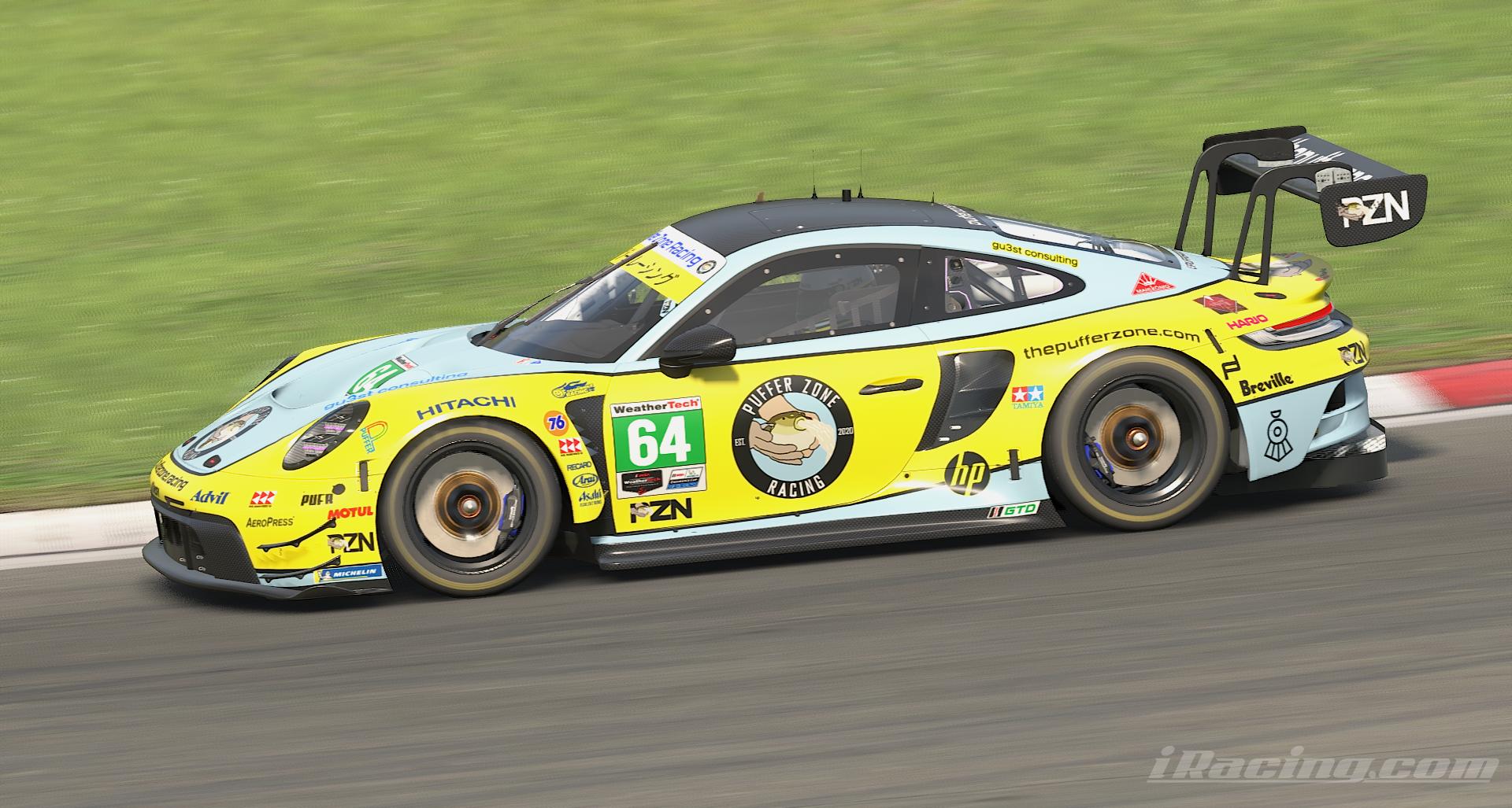 Puffer Zone Racing Porsche 911 GT3 R (992) GTR Cup GT3 - IMSA by Dustin ...