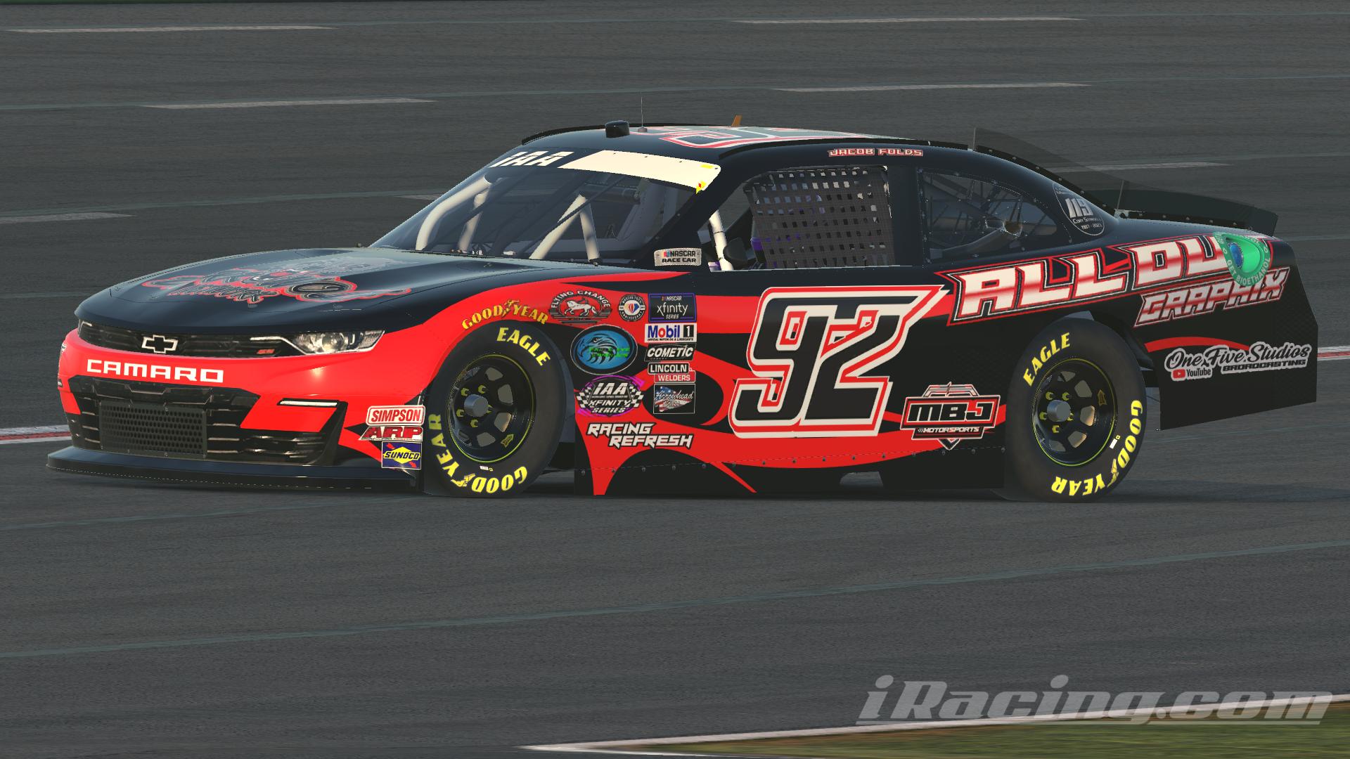Jacob Folds Xfinity Red Black by Randy B. - Trading Paints