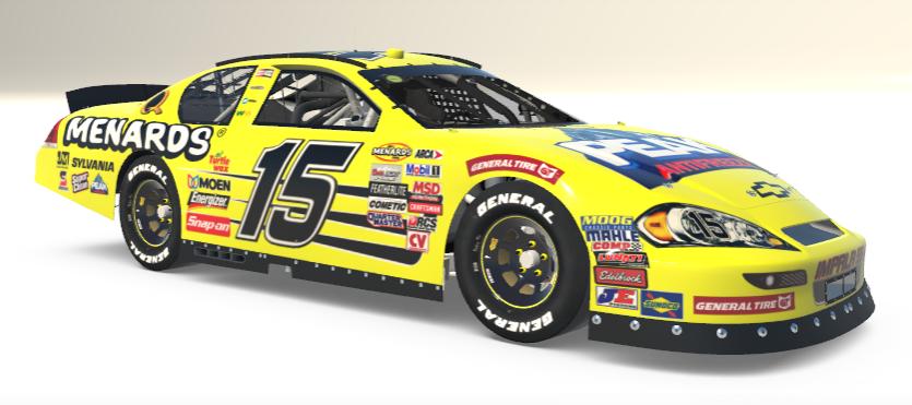 Paul Menard with number by Frank Griffitt - Trading Paints