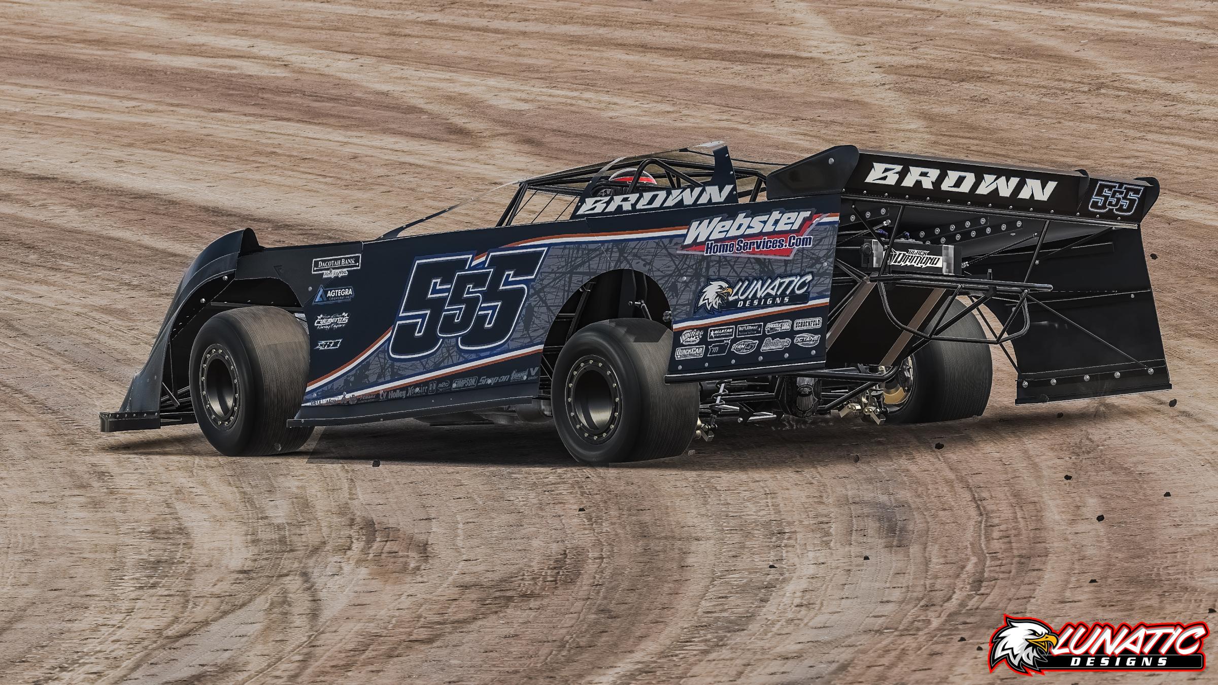 Keagan Brown Lunatic Racing #555 Dirt Late Model by Keagan B. - Trading ...