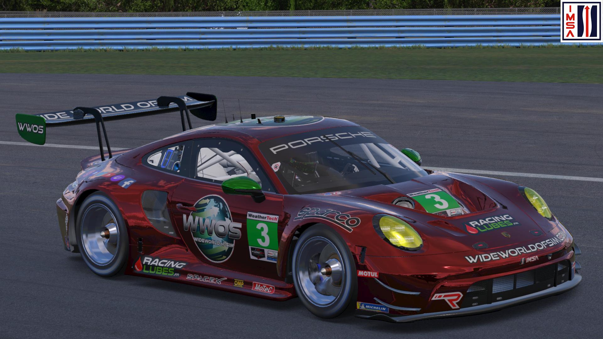 Porsche 911 GT3 R (992) IMSA - DARK RED by Scotty P. - Trading Paints