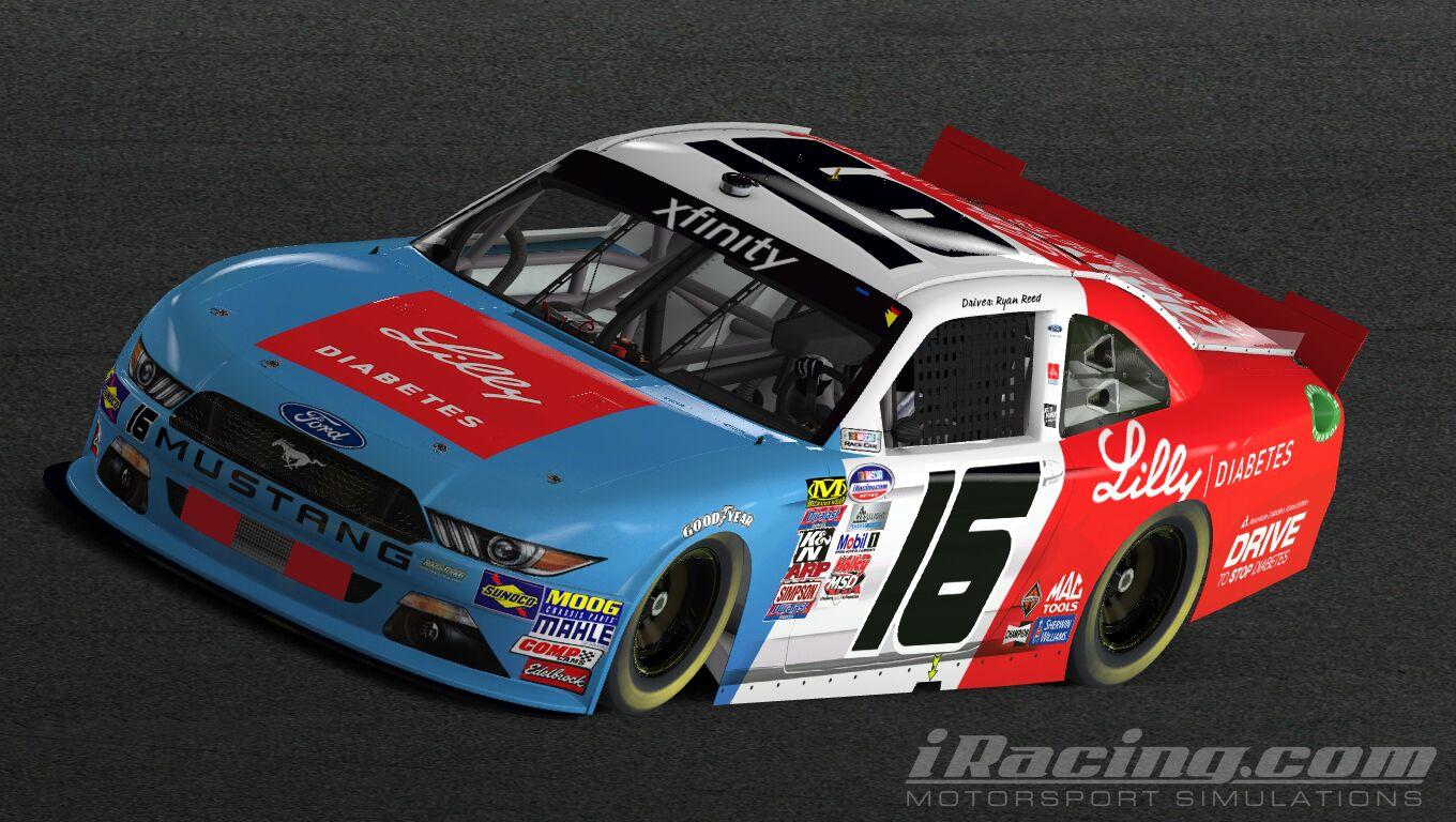 Ryan Reeds Darlington 2016 Throwback by David Killough - Trading Paints