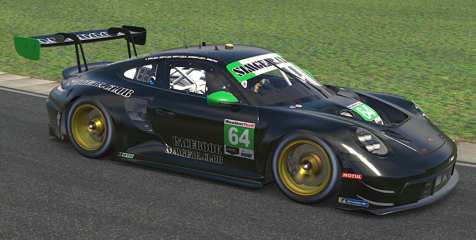 New Porsche 992r GT3 SimGear Club Black Bandit IMSA by Ian A Scott ...
