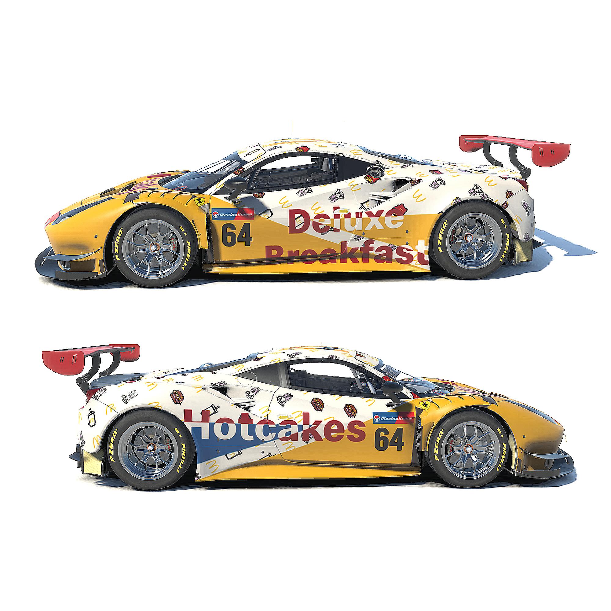 Ferrari 488 Evo 2020 McDonalds Hotcakes by Yun Sung G. - Trading Paints