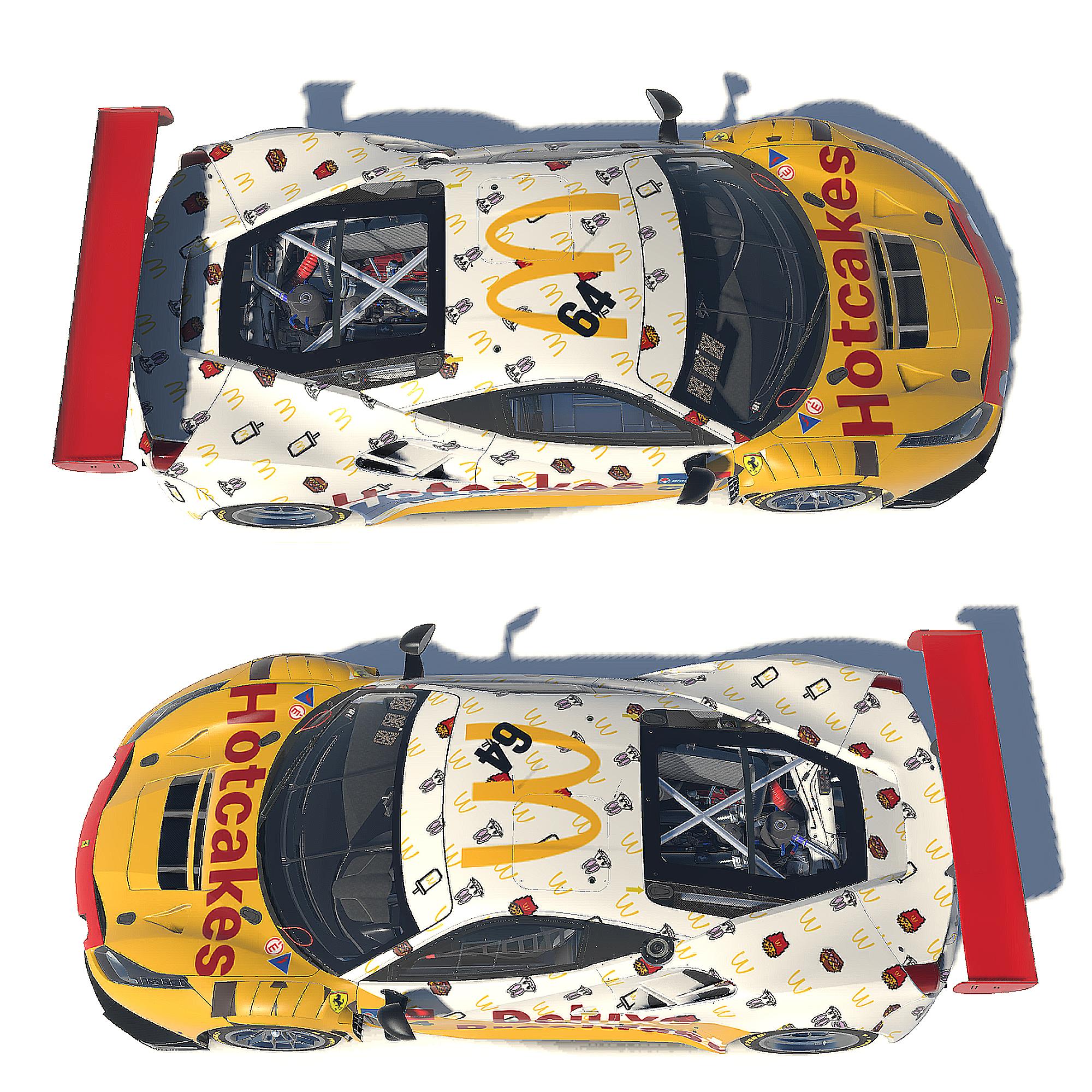 Ferrari 488 Evo 2020 McDonalds Hotcakes by Yun Sung G. - Trading Paints