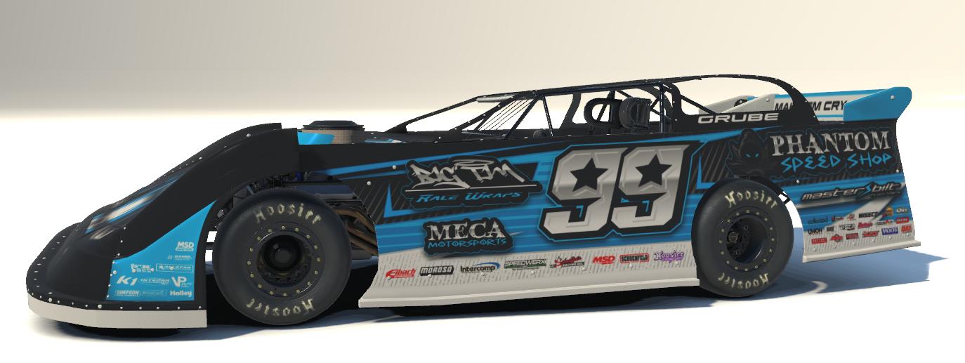 late model Grube blue phantom by Jaxson Reitzler - Trading Paints