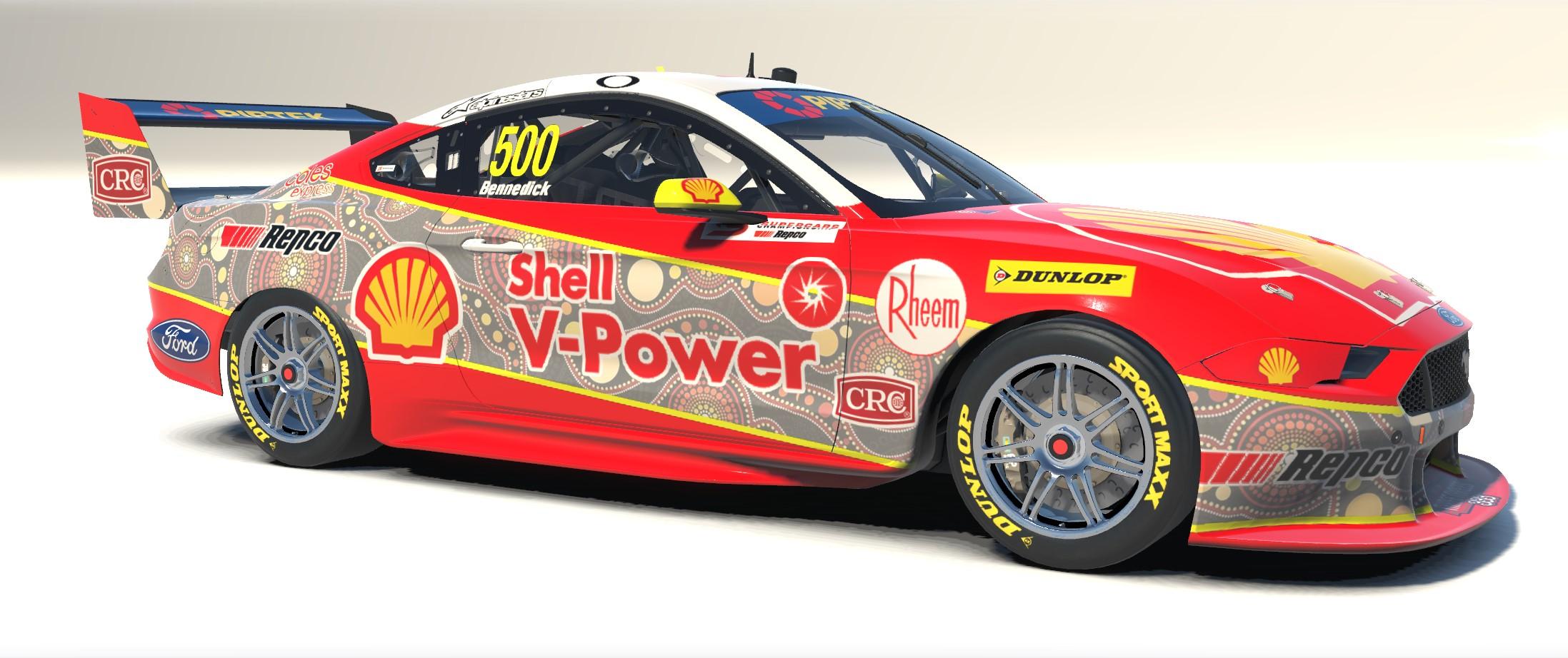 Supercars Ford Mustang GT Shell V Power Racing Indigenous Livery by ...