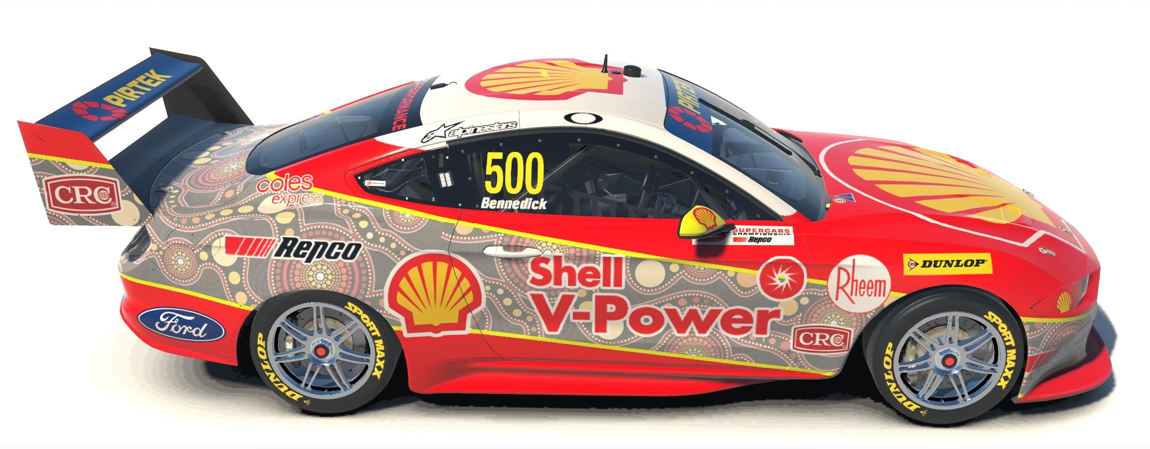 Supercars Ford Mustang GT Shell V Power Racing Indigenous Livery by ...