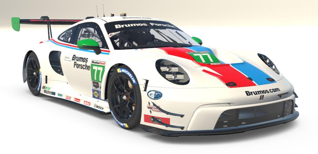 Porsche 911 GT3 R (992) - Brumos Tribute Livery (IMSA GTD) by Daniel Nist - Trading Paints