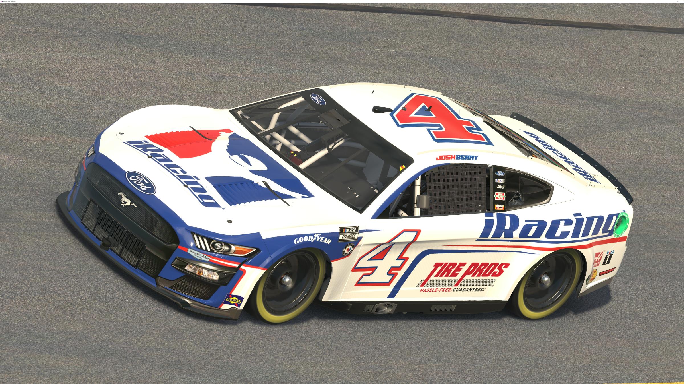 Josh Berry 2024 iRacing SHR #4 Concept by Jacob Fifield - Trading Paints
