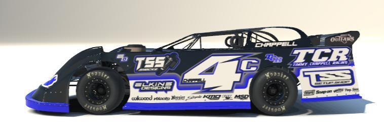 Dirt Late Timmy Chappell Blue 4c TSS by Chase Reitz - Trading Paints