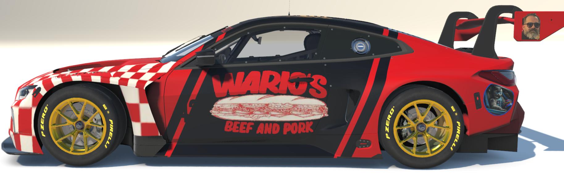 Warios Beef and Pork BMW M4 GT3 by Todd Schwarz - Trading Paints