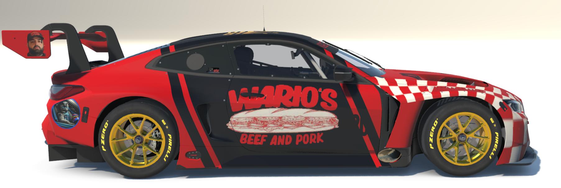 Warios Beef and Pork BMW M4 GT3 by Todd Schwarz - Trading Paints