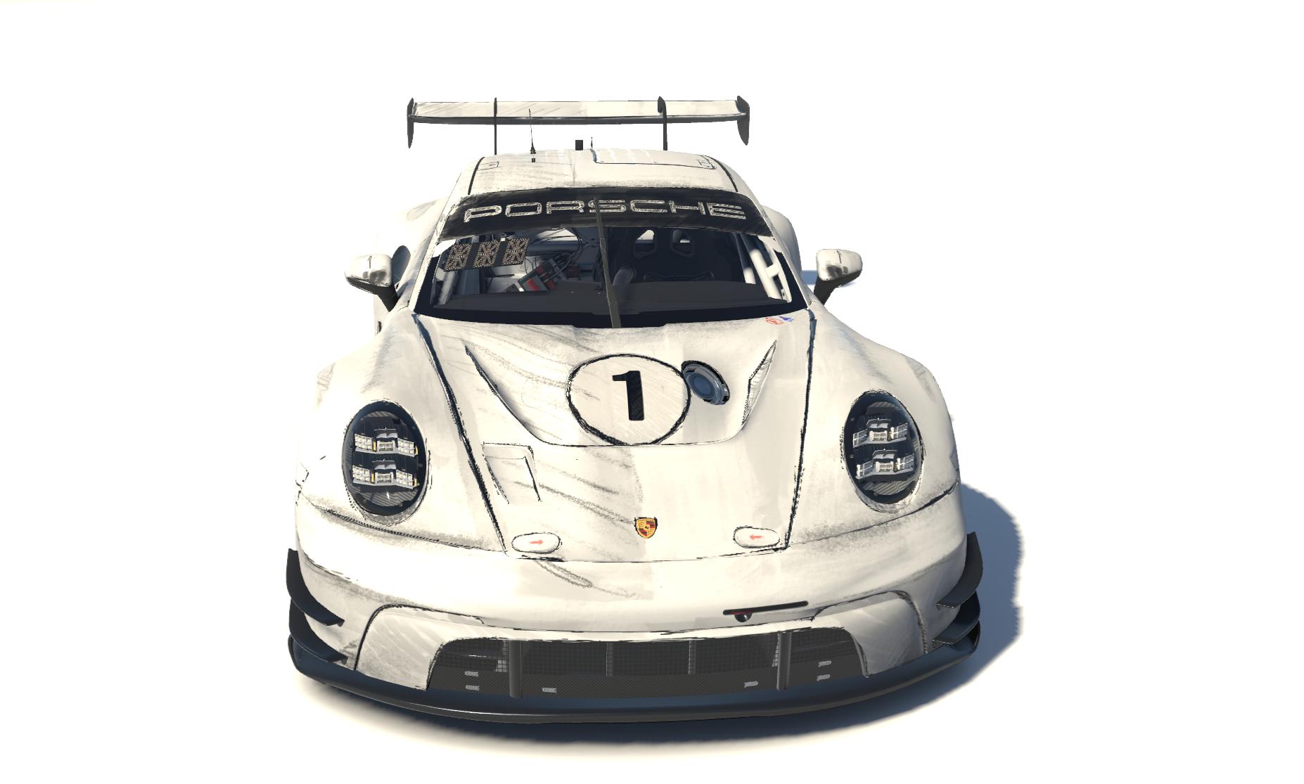 Pen Sketch with White Marker and Pencil Porsche GT3 - Cartoon - Comic ...