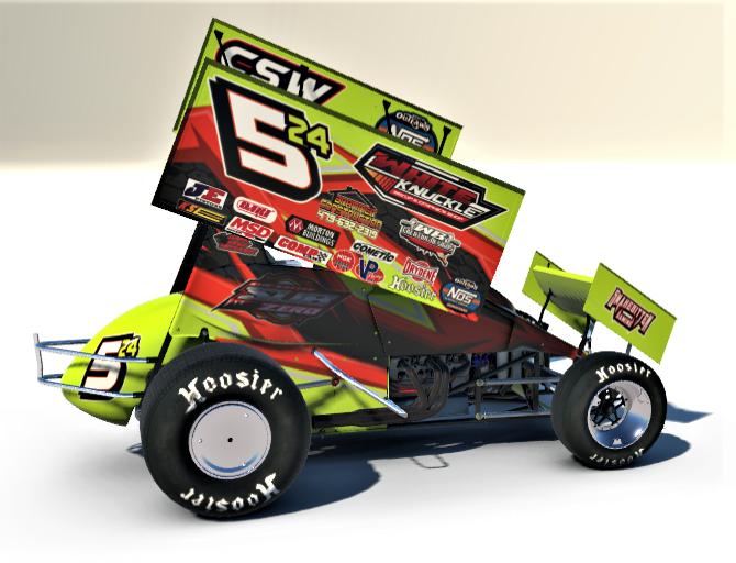 Brent Carey 2023 YLW ORN Sprint by Wade B. - Trading Paints