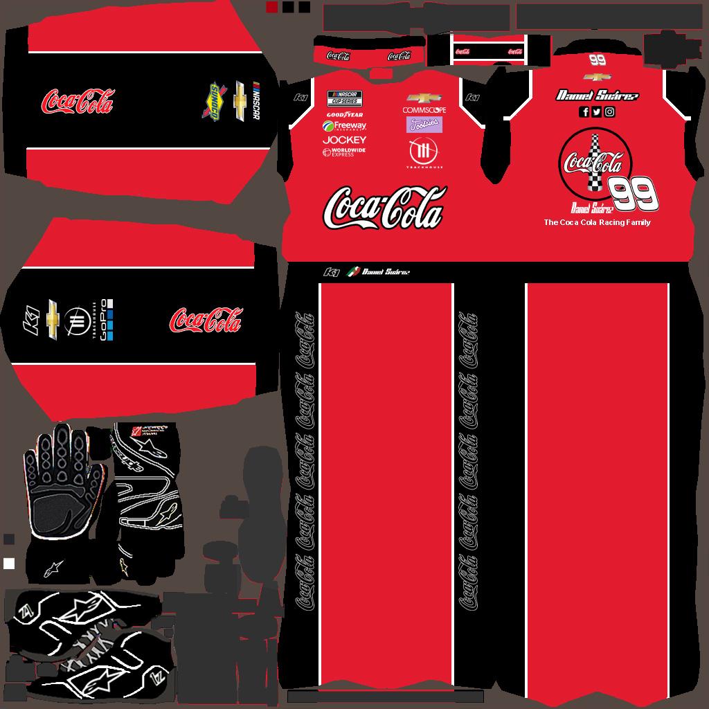 99 Daniel Suarez Coca Cola Throwback to Dale Earnhardt Suit by Dylan ...