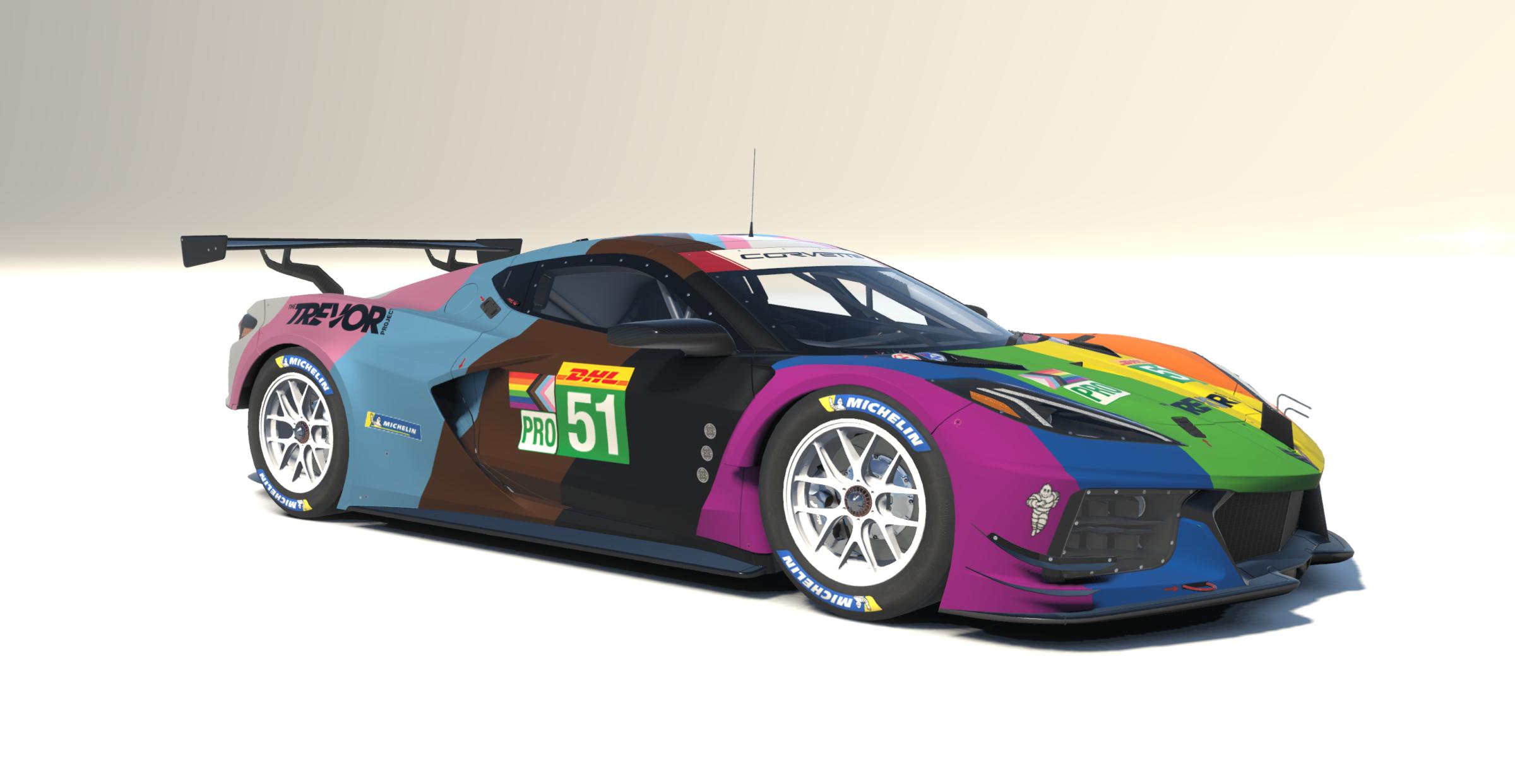Pride Progress Corvette C8.R GTE by Carson C. - Trading Paints