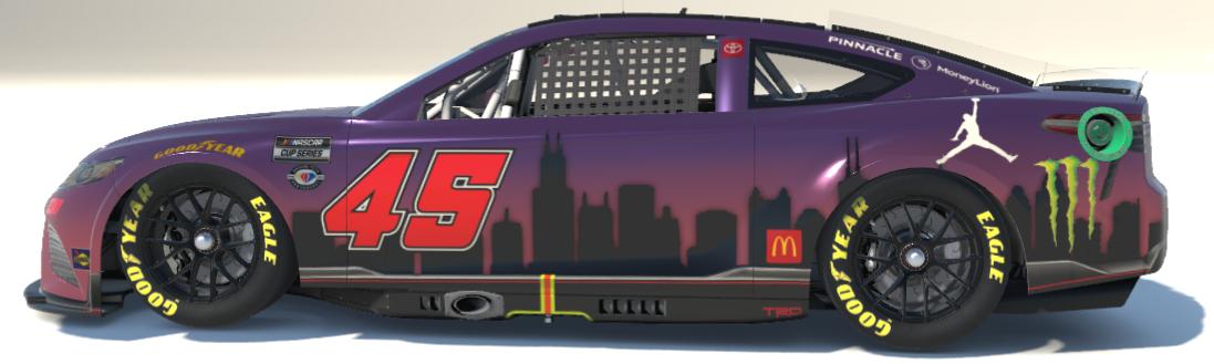 Tyler Reddick - Chicago Street Race Sim Stamped Numbers by Ed H ...