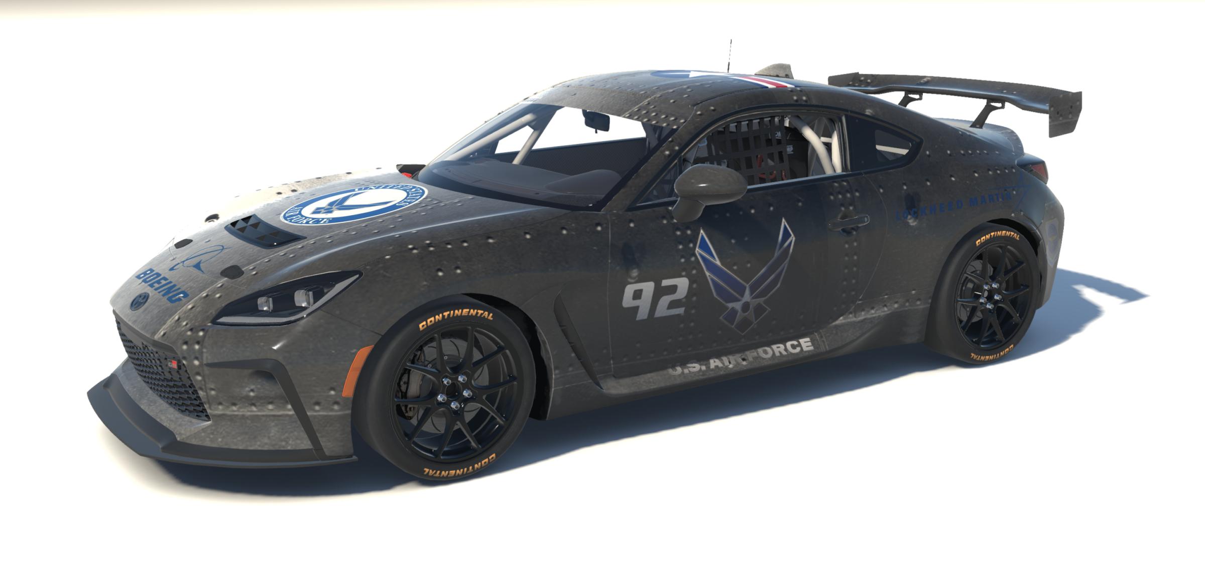 Air Force airframe rivets Toyota GR86 by Marcus Craven - Trading Paints